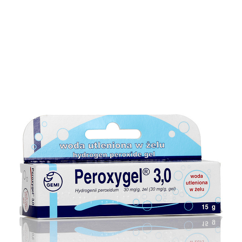Peroxygel 3,0 , woda utleniona w żelu, tuba 15 g - Apteka Dla Rodziny