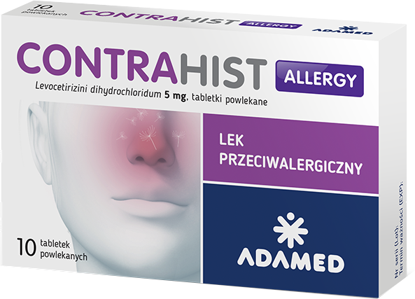 Contrahist Allergy, tabletki na alergiczne zapalenie błony śluzowej ...