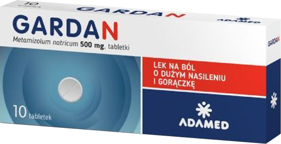 Gardan, tabletki na ból o dużym nasileniu i gorączkę, 10 szt. - Apteka ...