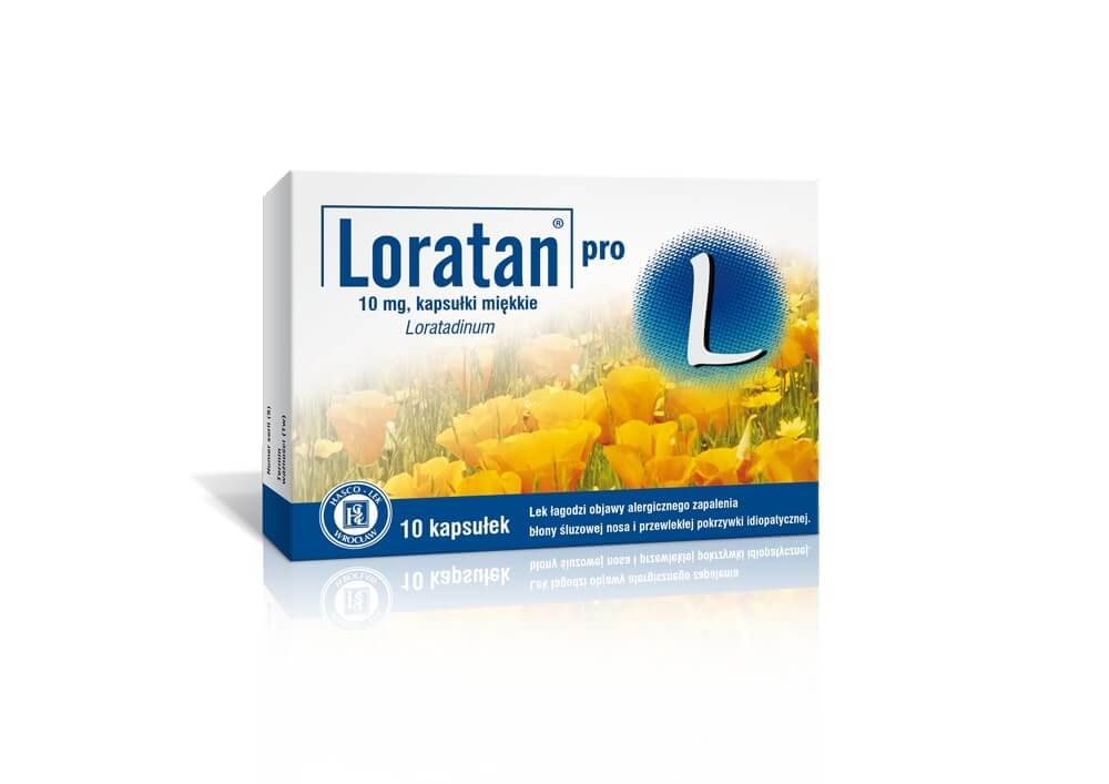 Loratan pro , kapsułki łagodzące objawy alergicznego zapalenia błony ...