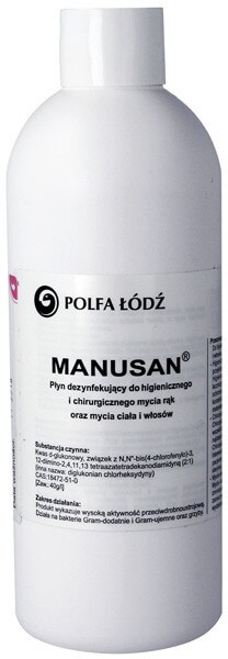 MANUSAN, płyn dezynfekujący bez dozownika, 500 ml - Apteka Dla Rodziny