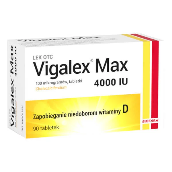Vigalex Max, tabletki z witaminą D3 4000 j.m., 90 szt. - Apteka Dla Rodziny
