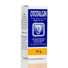 Ototalgin, krople na stany zapalne zewnętrznego przewodu słuchowego ...