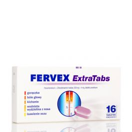 Fervex Extra Tabs, tabletki na objawy przeziębienia i grypy, 16 szt. - Apteka Dla Rodziny