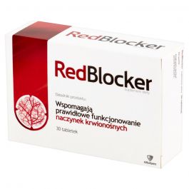 Redblocker , tabletki ze składnikami wzmacniającymi naczynia kwionośne ...