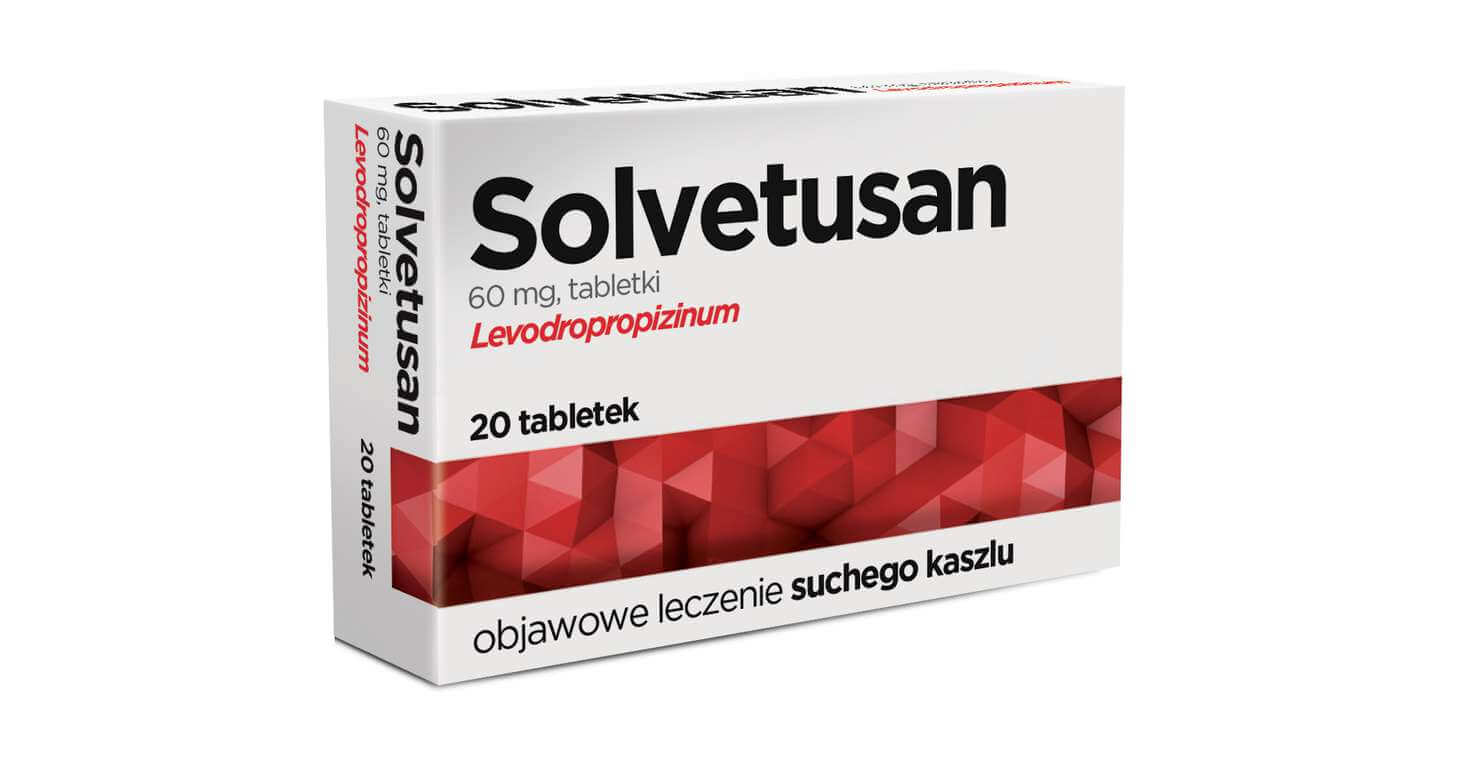Solvetusan , tabletki na kaszel suchy, 20 szt. - Apteka Dla Rodziny